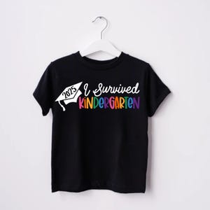 I Survived Kindergarten Graduation Shirt, Kindergarten Graduation Gift ...