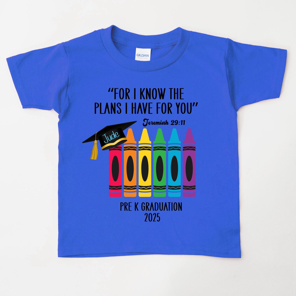 Personalized Pre K Graduation Shirt, Pre K Graduation Gift, 2025 Pre K ...