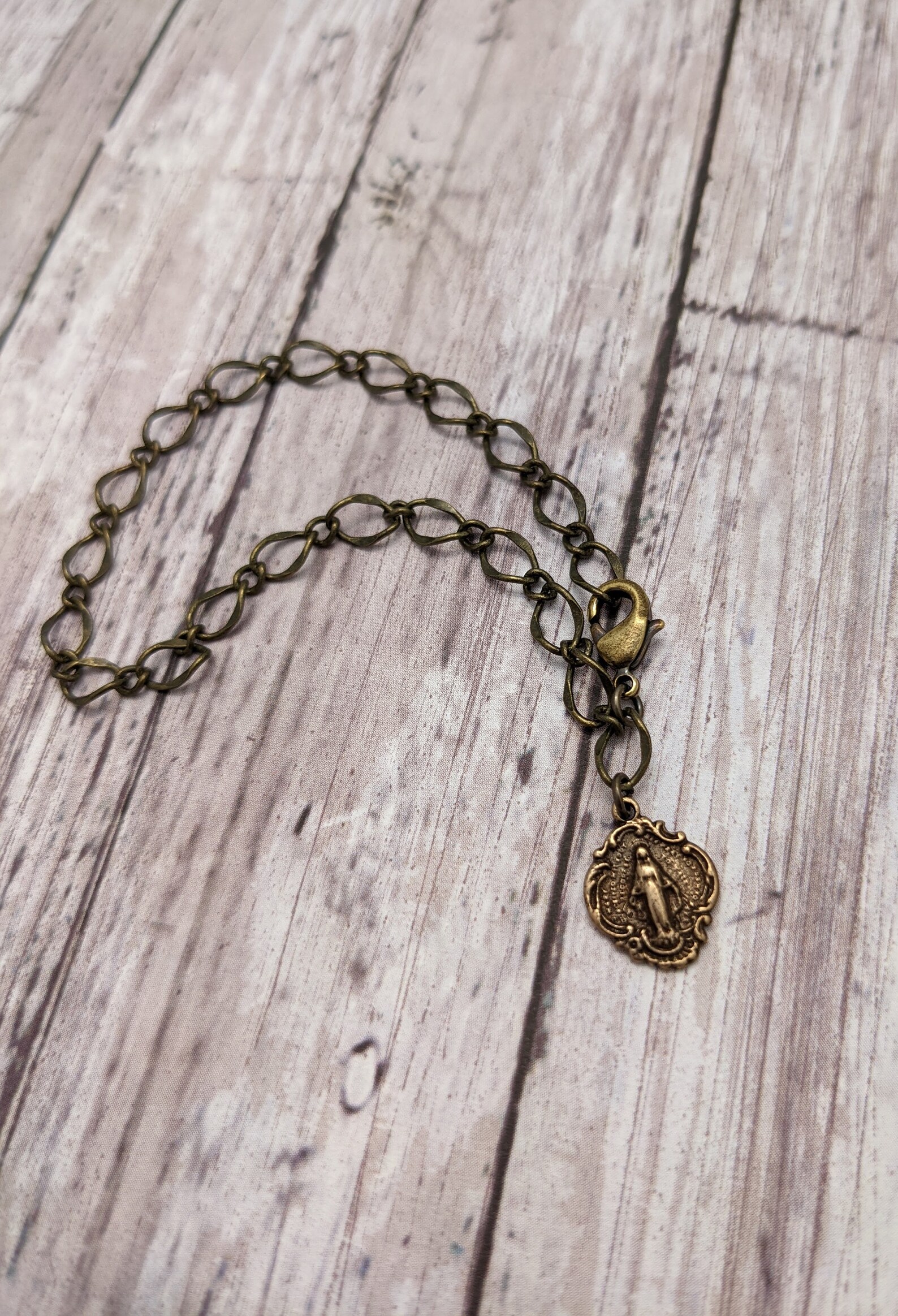 Chain of Mary - Marian Consecration Bracelet - Antique Bronze ...