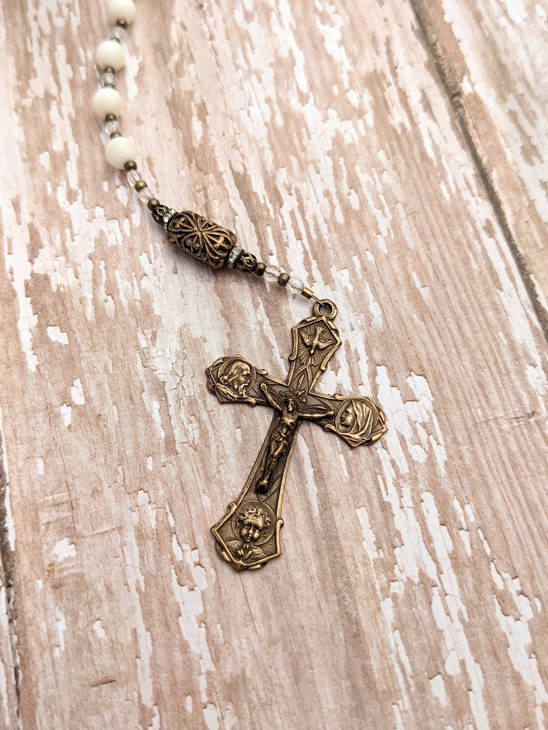 Sacrament of Baptism Catholic Pocket Rosary - Chaplet - Tenner ...