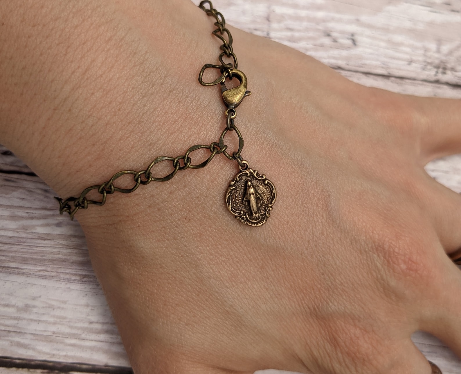 Chain of Mary - Marian Consecration Bracelet - Antique Bronze ...