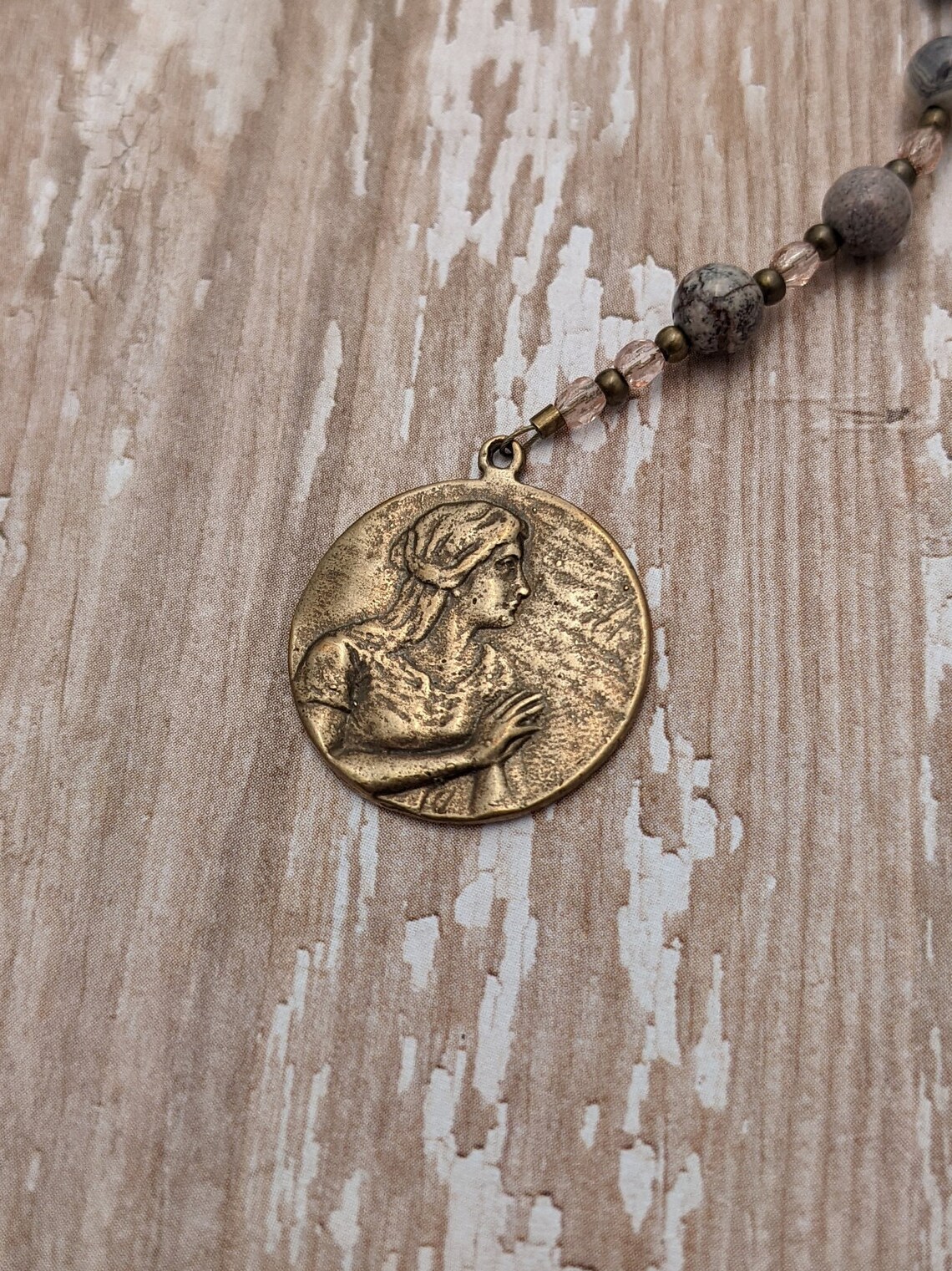 St. Mary Magdalene Catholic Pocket Rosary Chaplet in Gemstone - Etsy