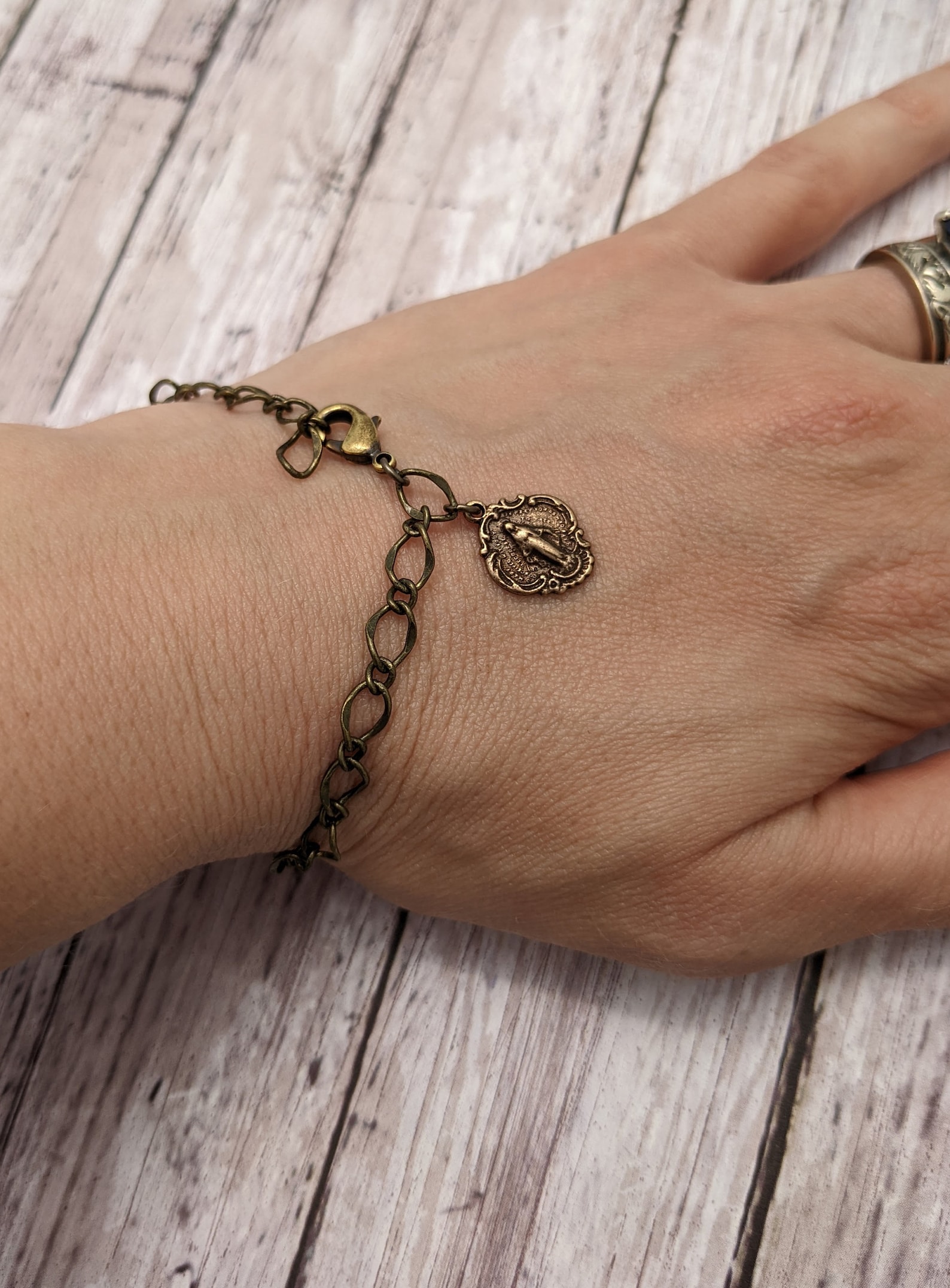 Chain of Mary - Marian Consecration Bracelet - Antique Bronze ...