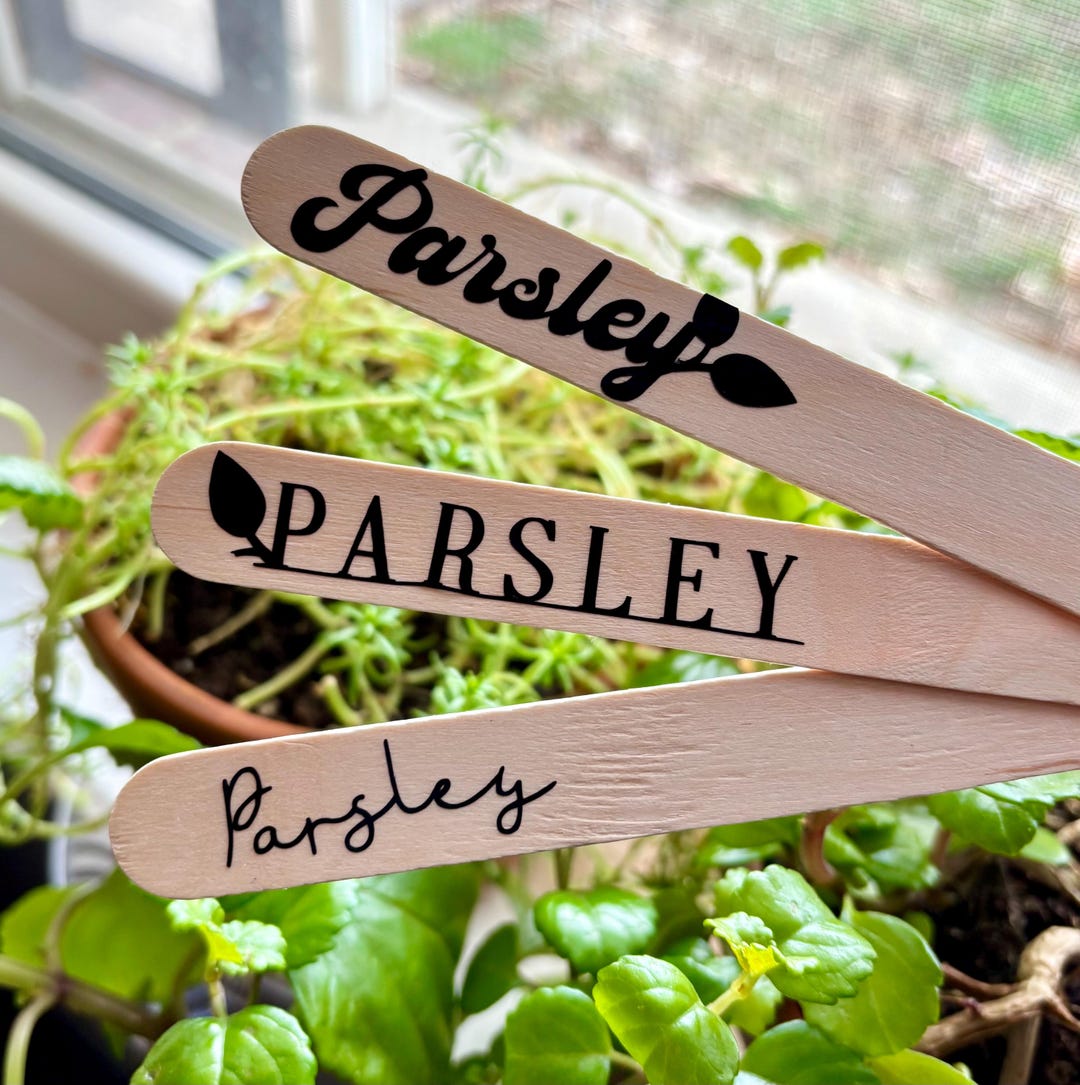 Custom Herb Garden Stakes – Set of 5 - Etsy
