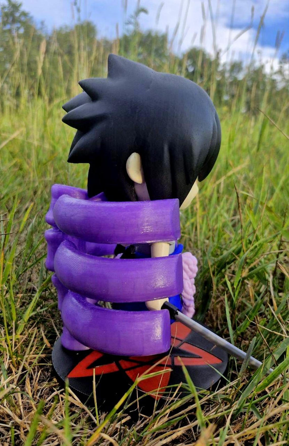 Sasuke Uchiha Chibi Figure: Naruto Shippuden Anime Statue - Etsy