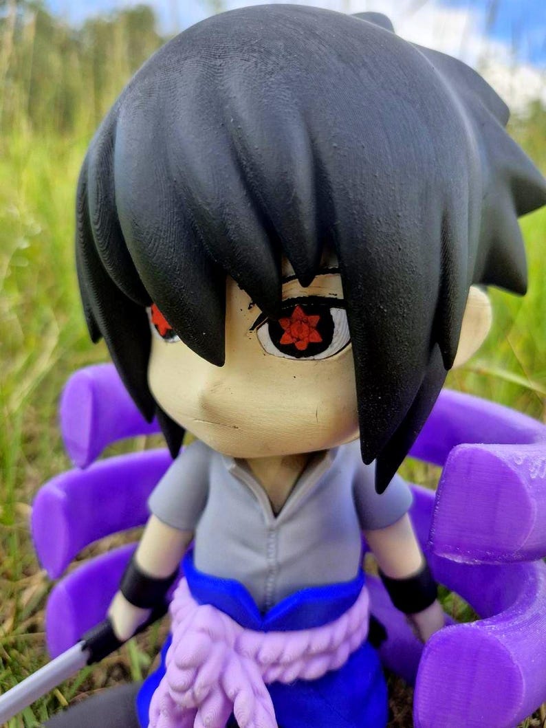 Sasuke Uchiha Chibi Figure: Naruto Shippuden Anime Statue - Etsy