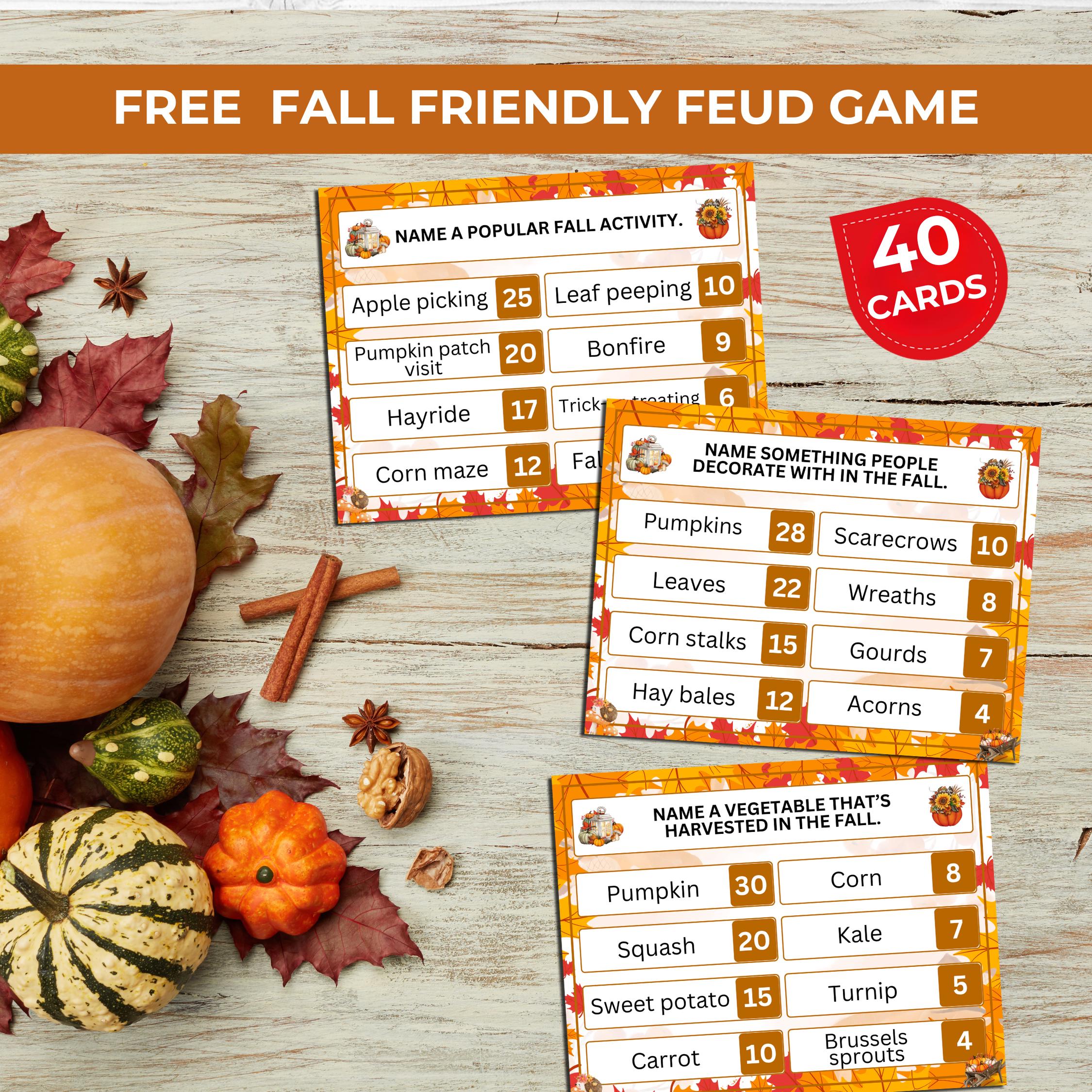 Family Fun Fall Selfie Scavenger Hunt Game Printable for Kids, Teens ...