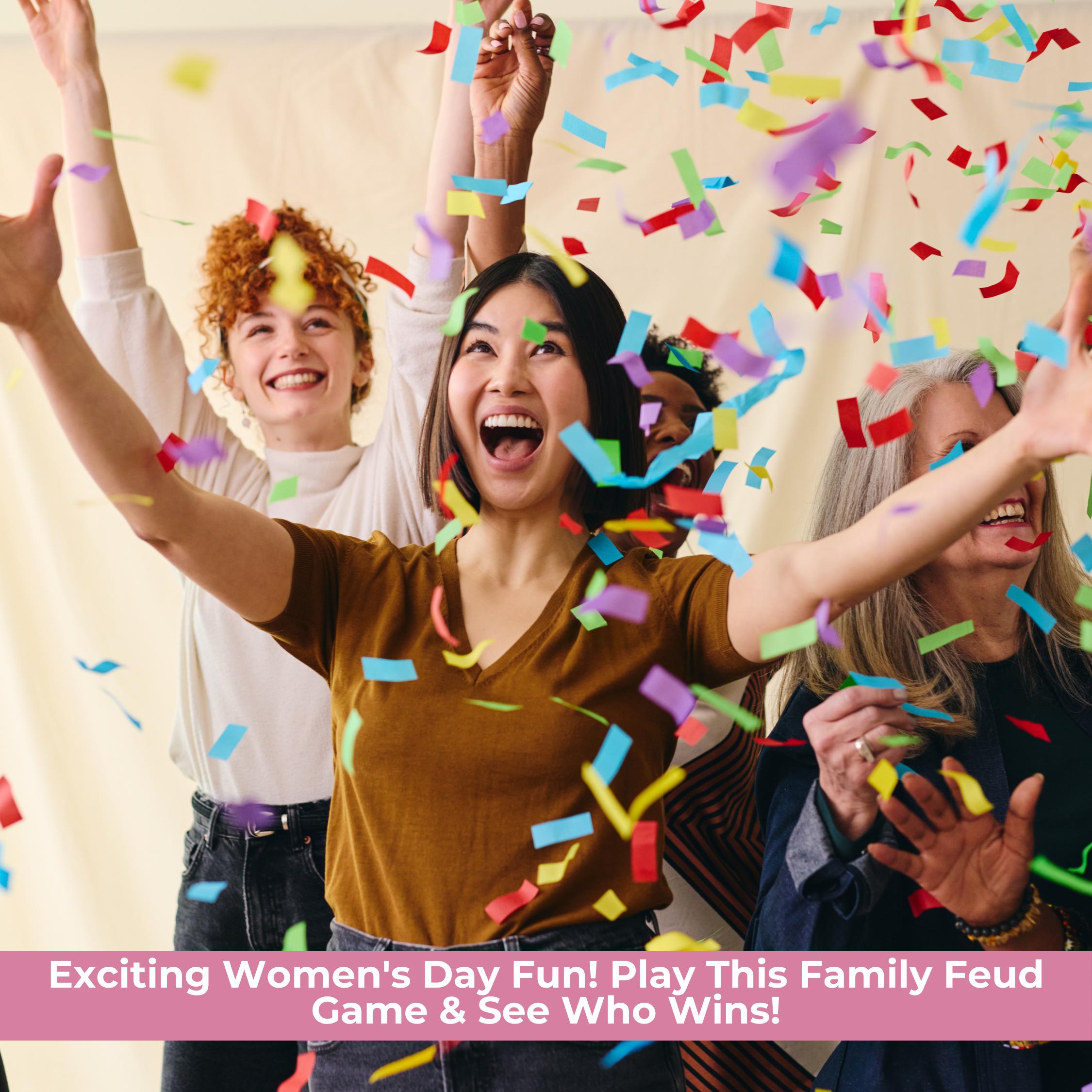 Women's Day Family Feud Game | Fun Women's Day Party Game for Work ...