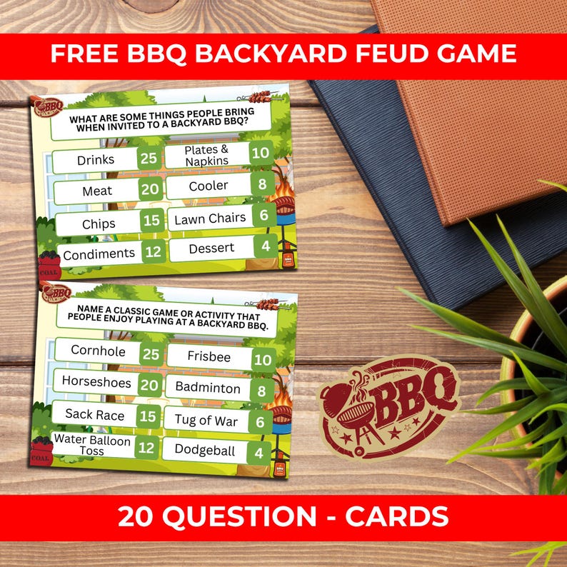 BBQ Left Right Game for Families & Kids – Backyard Party Game + FREE ...