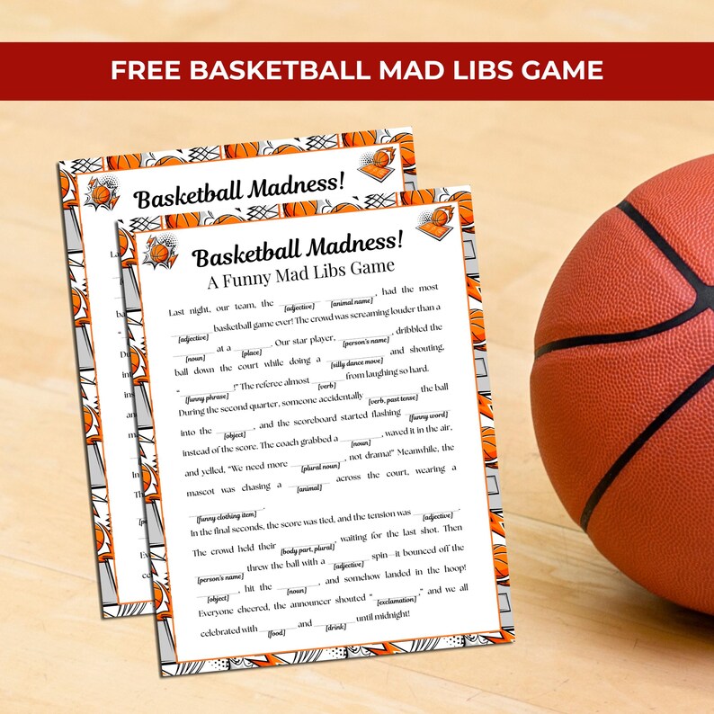 Basketball Friendly Feud Game Printable for Sports Lovers, Teams ...