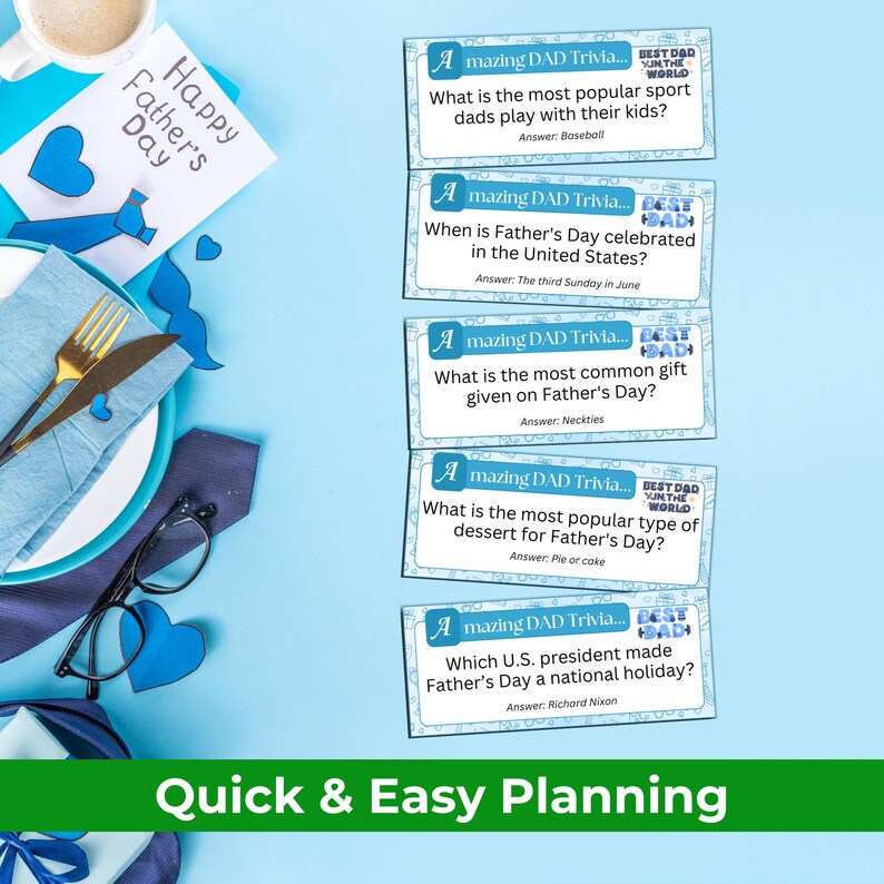 Father’s Day Trivia Game Printable – Fun Quiz for Dad, Kids & Family ...