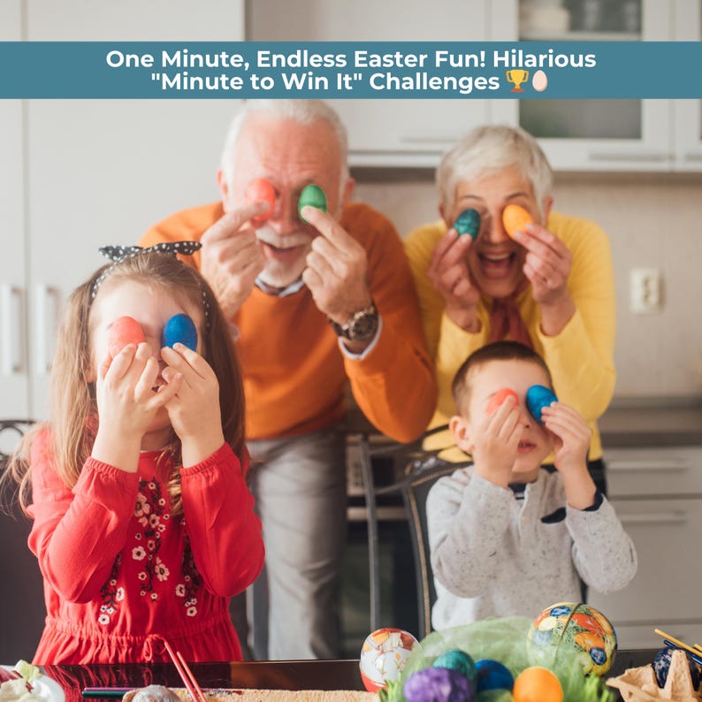 Easter Minute to Win It Games Bundle | Fun Easter Party Games for Kids ...