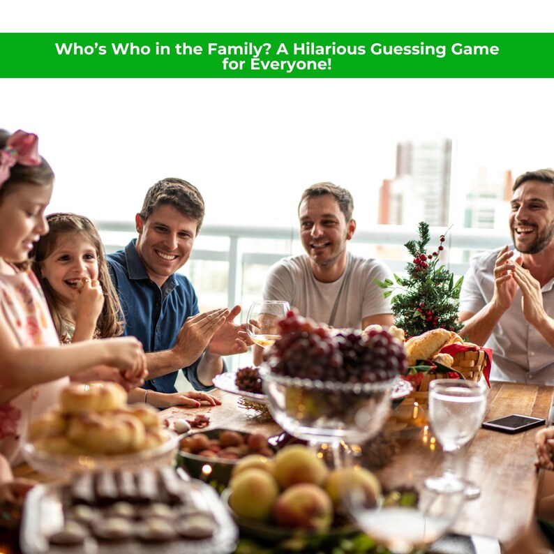 Family Reunion Guess Who Game Printable - Family Gathering Activity for ...