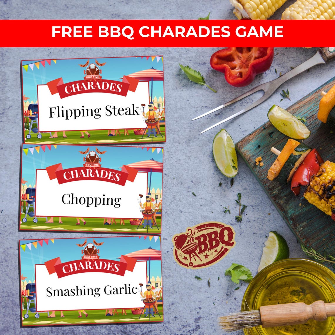Printable Barbecue Trivia Party Game for BBQ Hosts & Families + Free ...