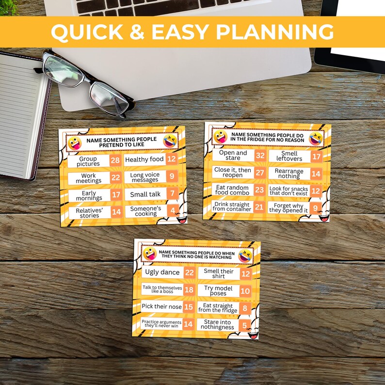 Funny Friendly Feud Game Printable Family Party Game for Adults Kids ...