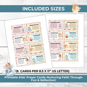 Printable Prayer Cards for Kids With Free Photo Booth Props & Bookmarks ...