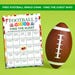 Football Riddle Game Printable for Kids, Teens & Adults | Fun Tailgate ...
