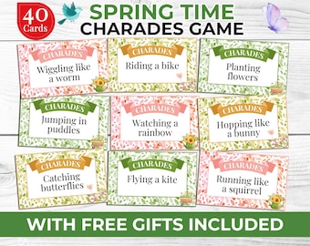 Printable Spring Charades Game - Etsy