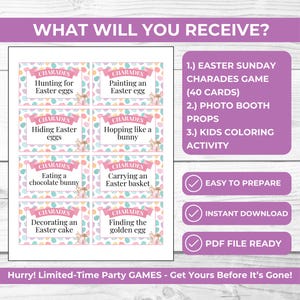 Printable Easter Charades Game for Kids & Adults | Fun Easter Party ...