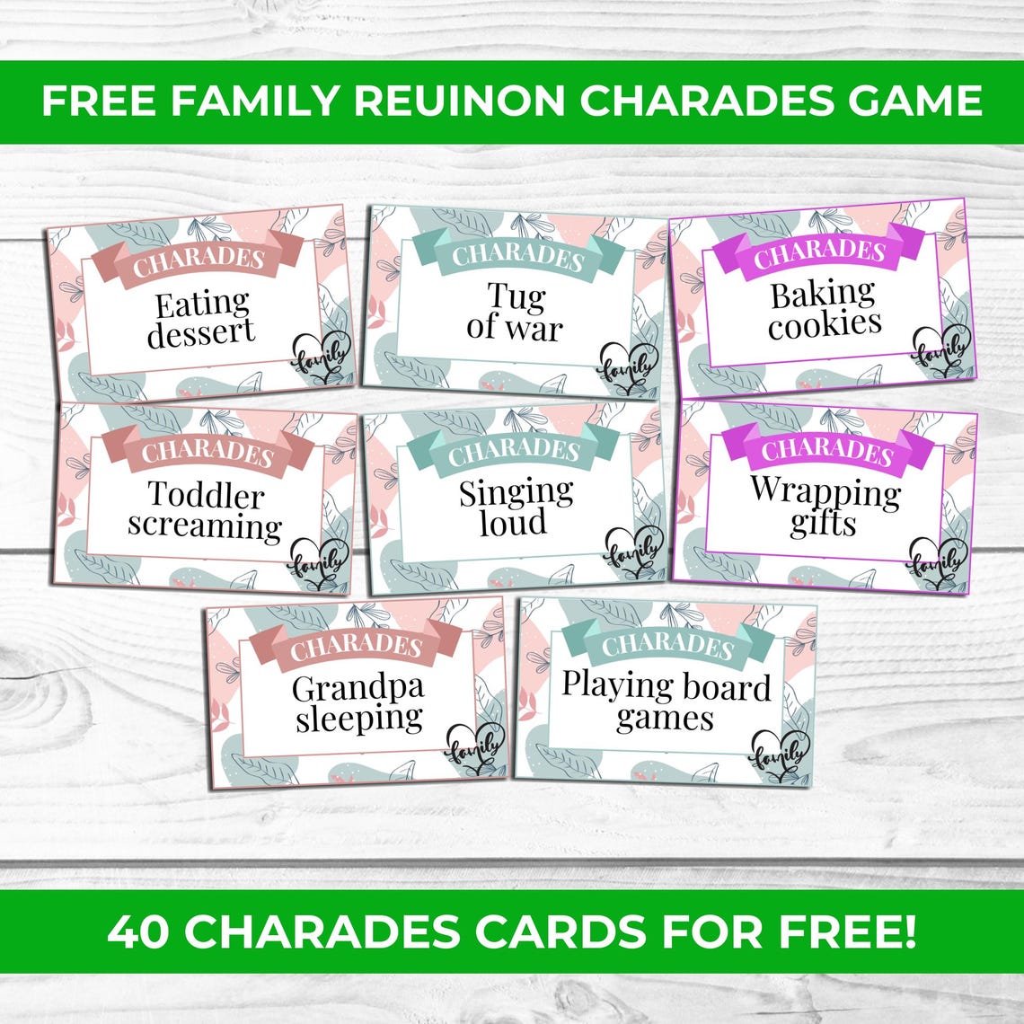 Family Reunion Guess Who Game Printable - Family Gathering Activity for ...
