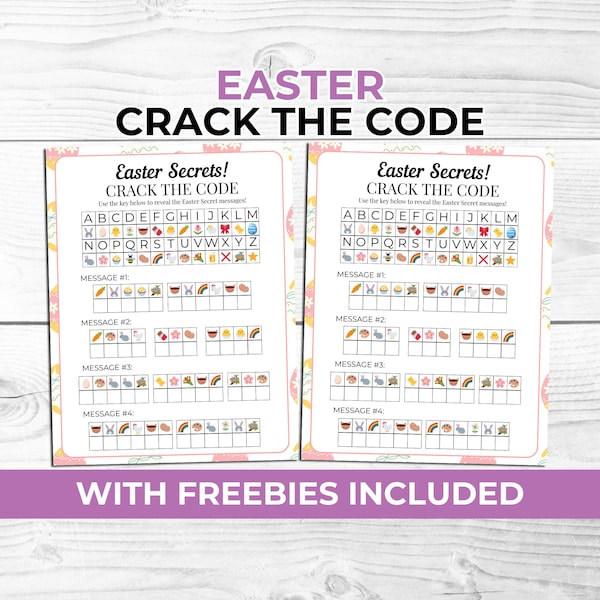 Easter Code Editable - Etsy UK