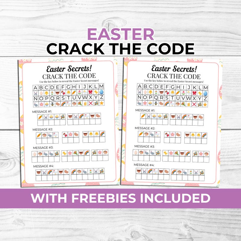 Easter Code Puzzle - Etsy