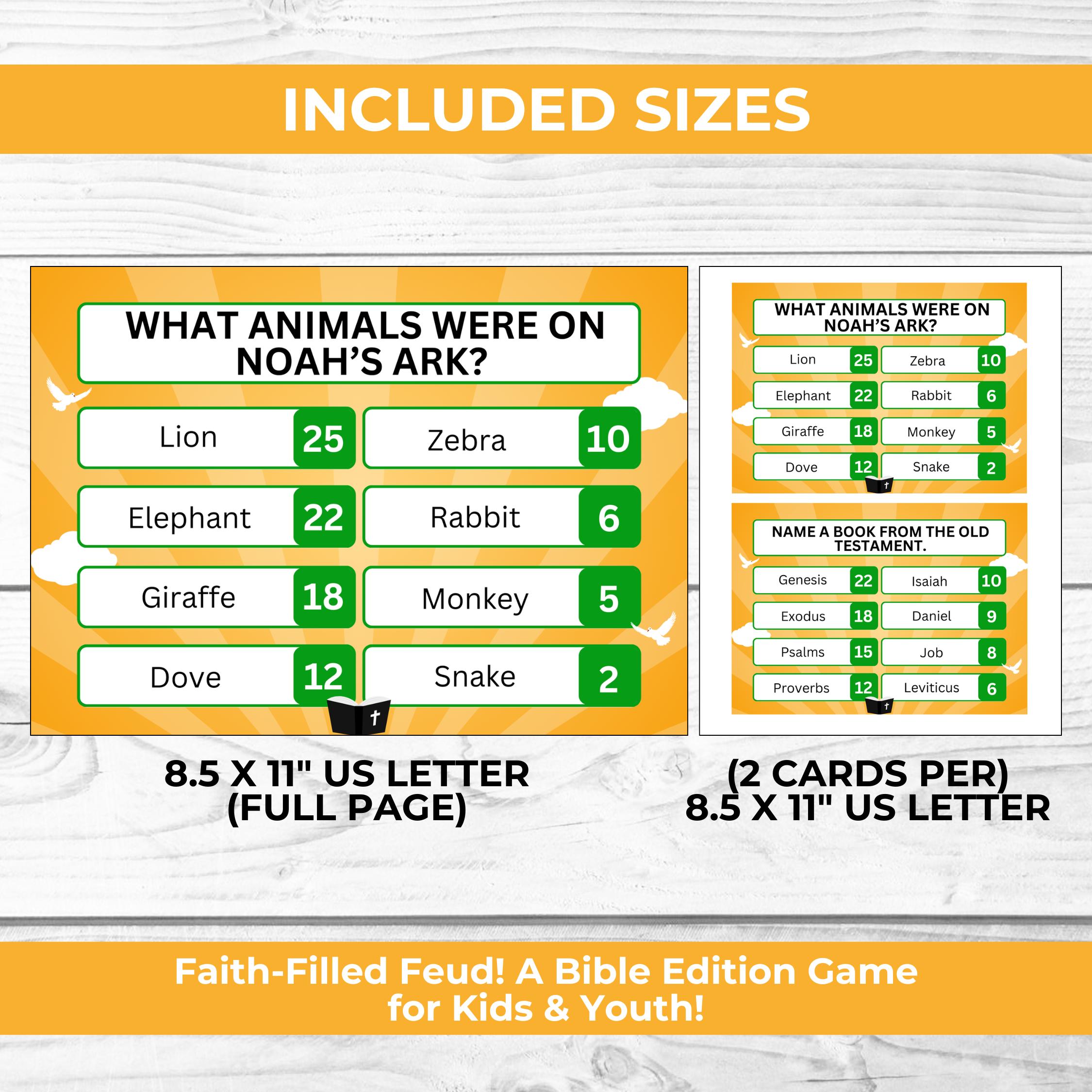 Bible Edition Friendly Feud Game | Free Bible Trivia Game & Photo Booth ...