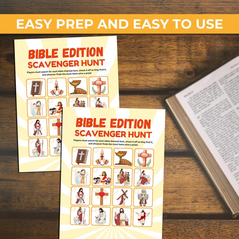 Printable Bible Scavenger Hunt Game for Kids & Sunday School ...