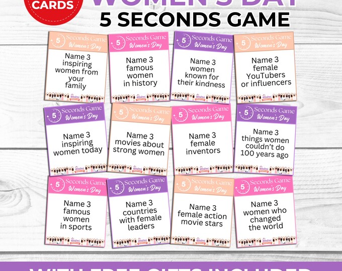 International Women's Day Bingo Game Find Someone Who – Fun ...