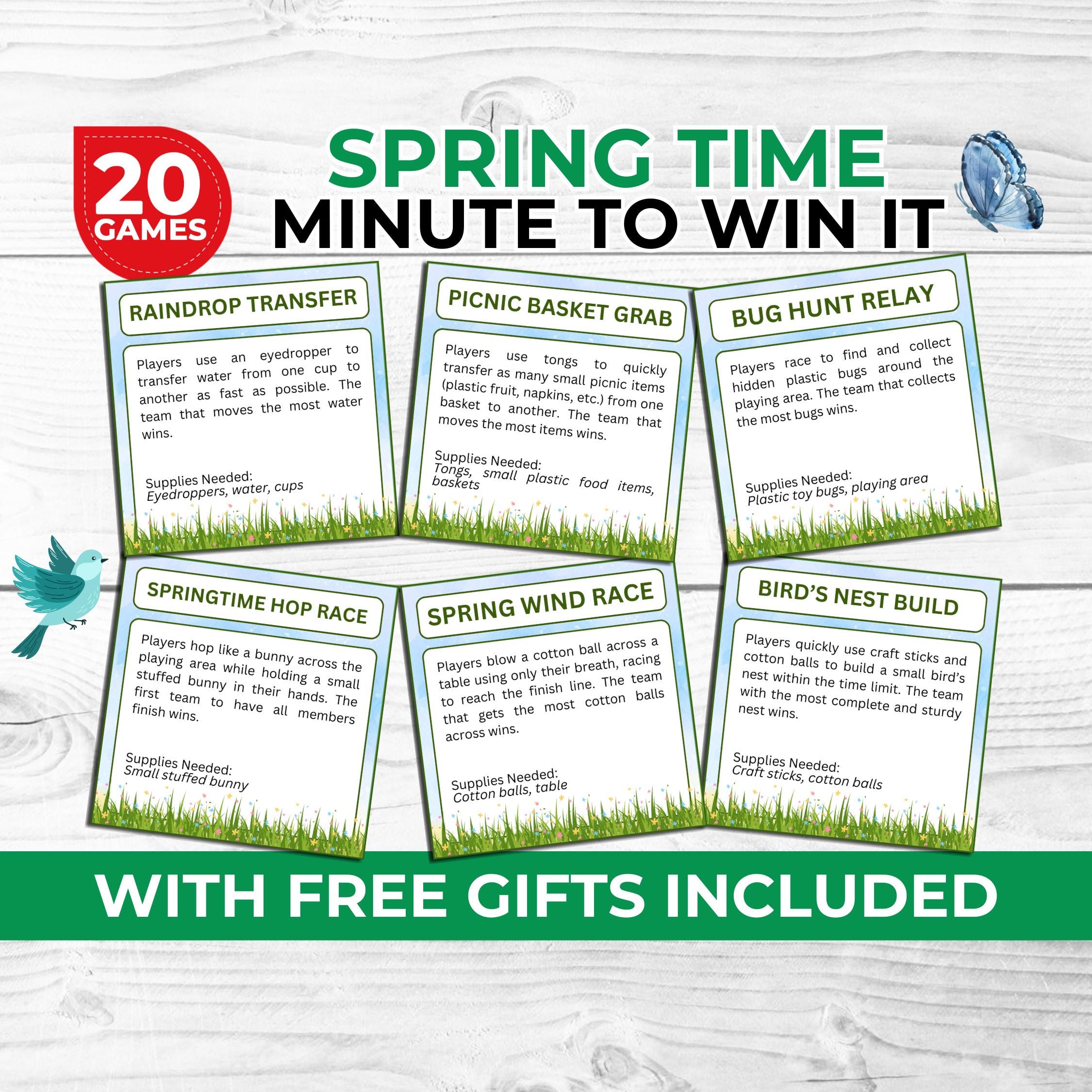 Spring Minute to Win It Games for Kids & Adults | Fun Spring Party ...