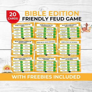 Bible Edition Friendly Feud Game | Free Bible Trivia Game & Photo Booth ...