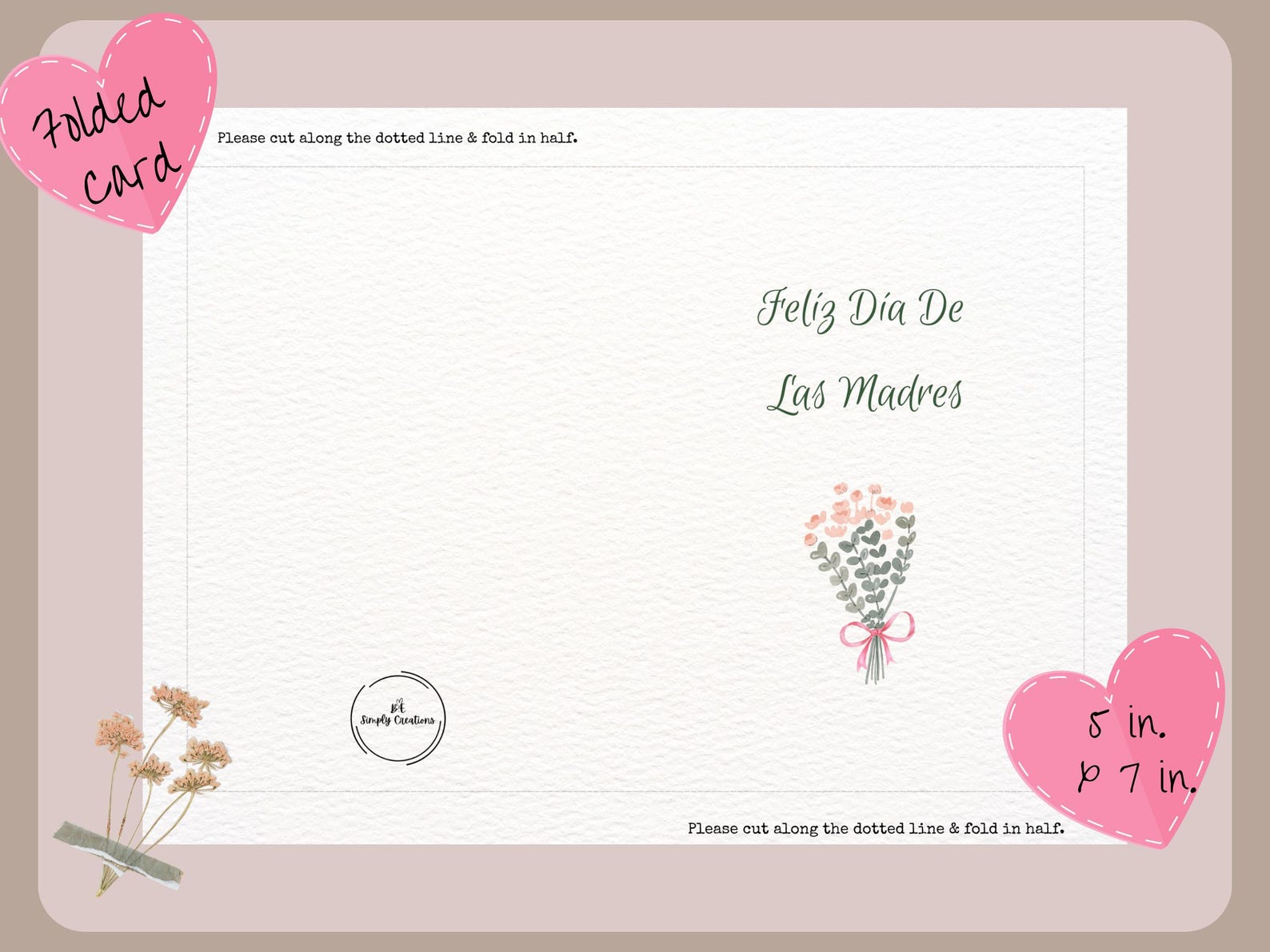 Feliz Día De Las Madres Digital Card | Spanish Mother’s Day Card With ...