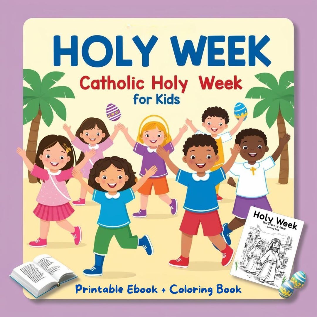 Printable Holy Week Material for Kids, Bible Stories, Teaching Material ...