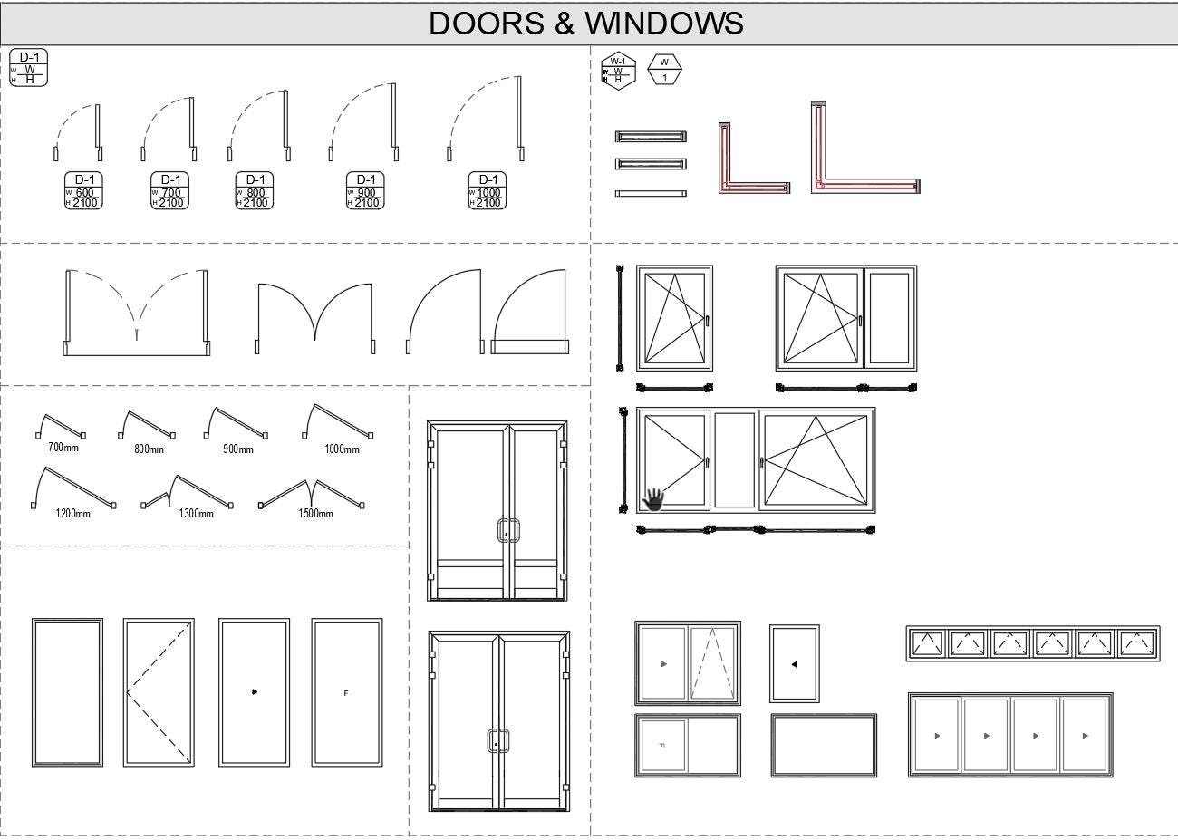 Autocad Dynamic Blocks Collection 01 - Metric Units - Dynamic Block ...