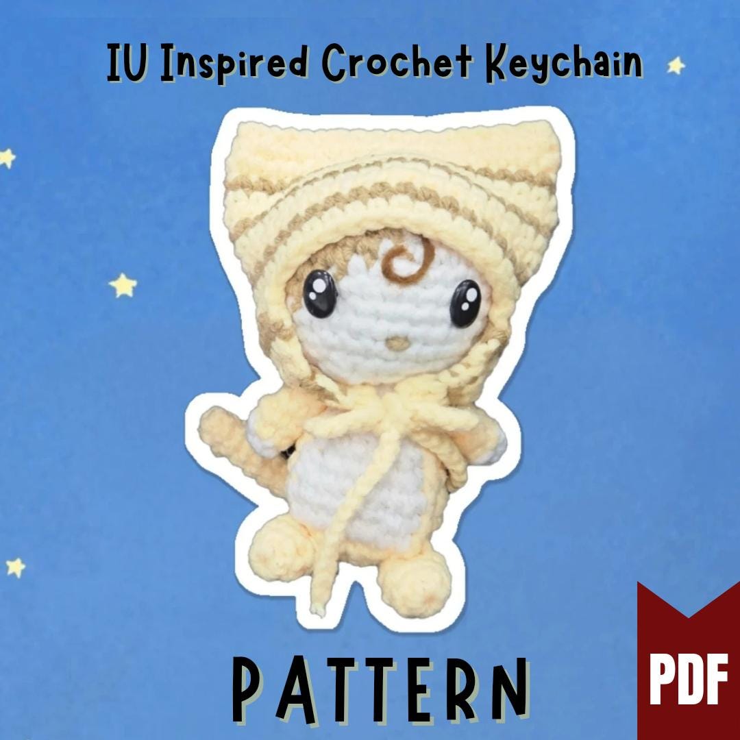 IU Crochet Keychain Pattern | K-pop Amigurumi PDF | Diy IU Doll ...