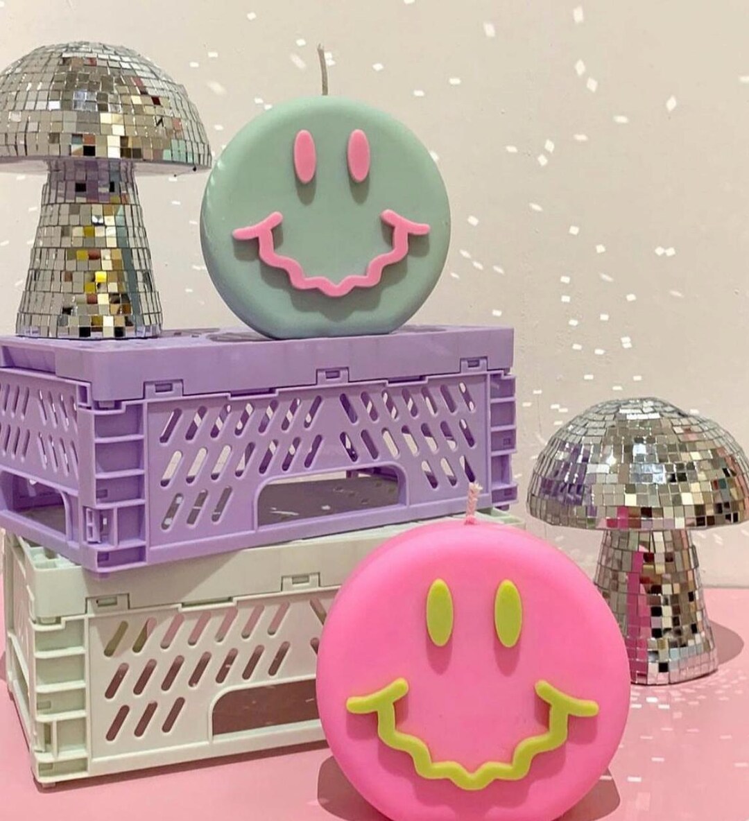Smiley Face Candle - Etsy