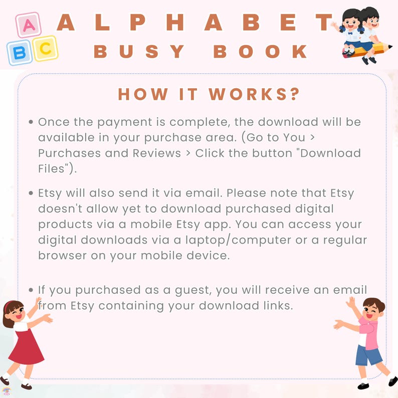 Alphabet Busy Book for Kids, Tracing Practice Sheets for Preschool ...