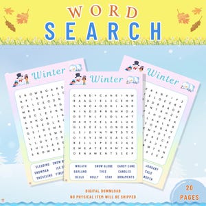 Best Four Seasons Word Search, Crossword Puzzle, Baby Puzzle, Mind Busy ...