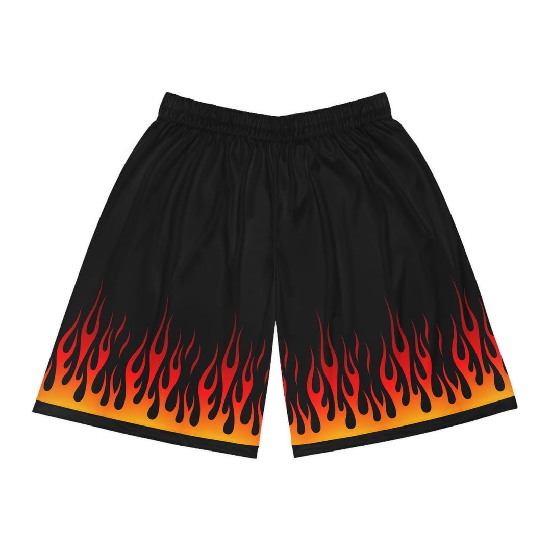 Heatwave Men's Flame Basketball Shorts - Etsy