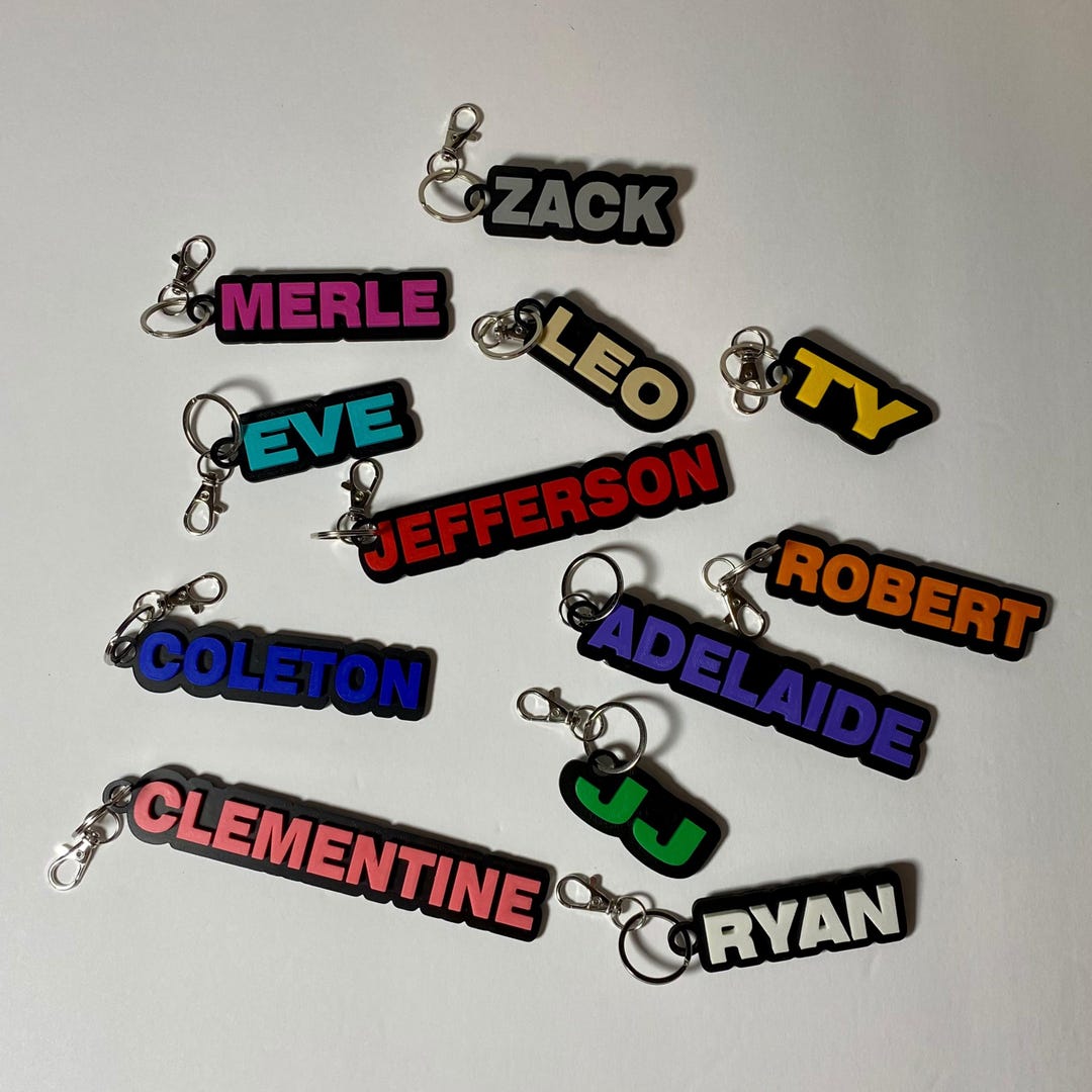 Personalized Bag Tags- 3D Printed Luggage Tags - Custom Tags - Backpack ...