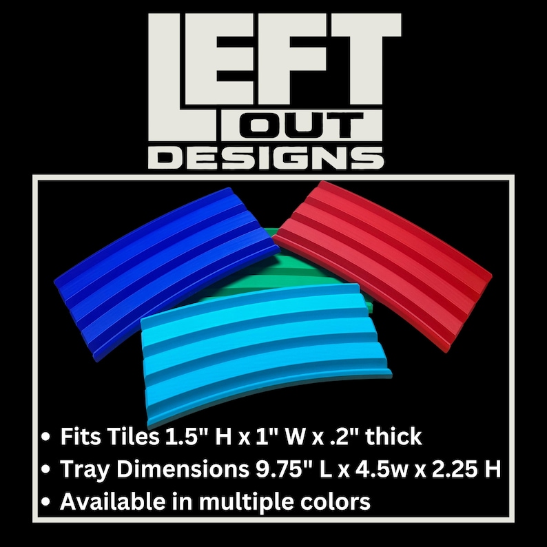 4 Tier Rummikub Tile Holder - Rummikub Racks - 3d Printed Rummikub Tray ...