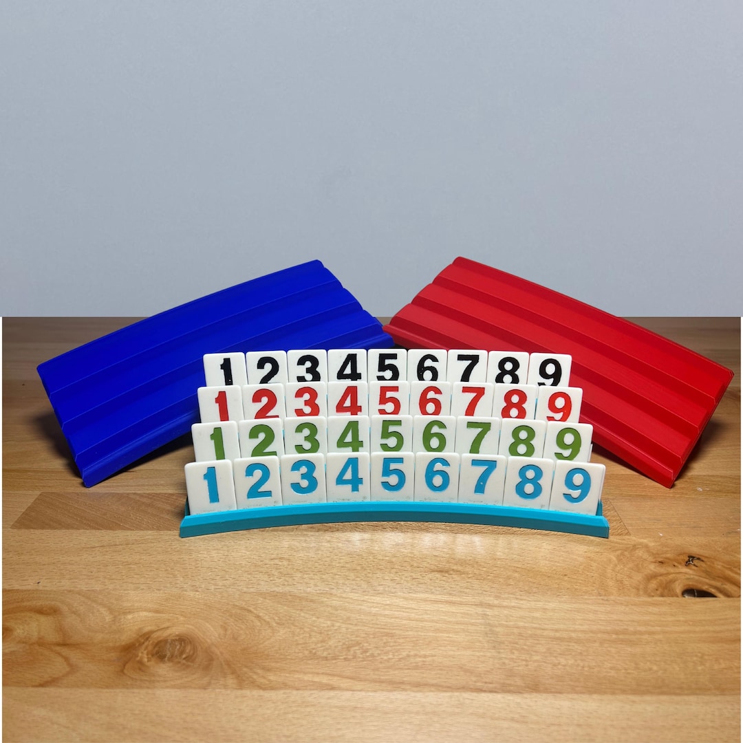 4 Tier Rummikub Tile Holder - Rummikub Racks - 3d Printed Rummikub Tray ...