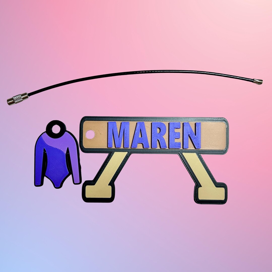 Personalized Gymnastics Bag Tag - Gymnastics Ball Charm - Balance Beam ...