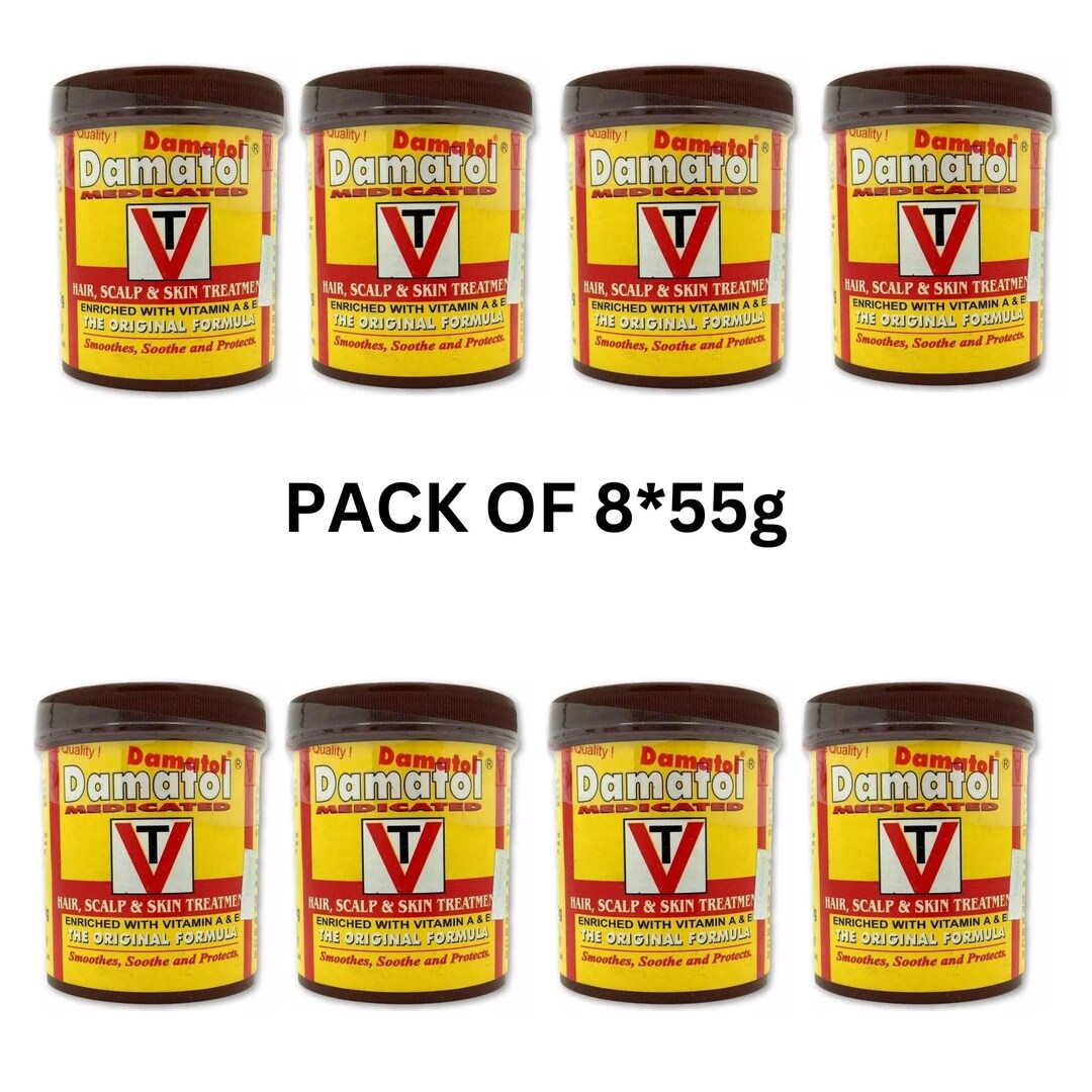 PACK OF 8 Damatol Medicated Hair and Scalp Treatment Original Formula ...