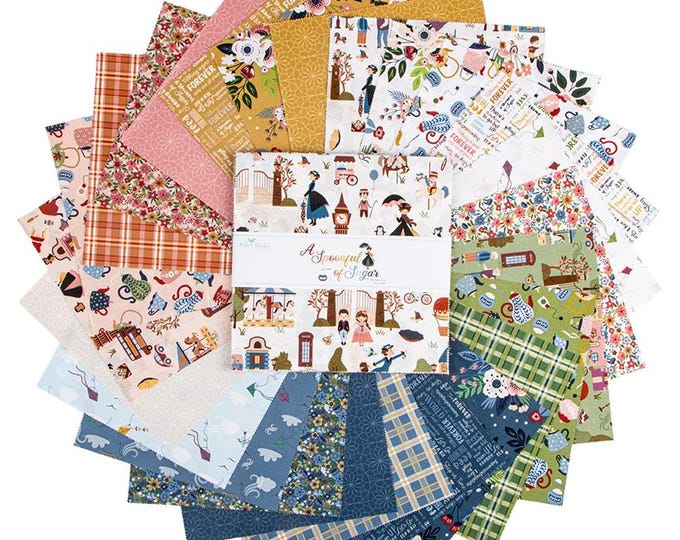A Spoonful of Sugar Fabric Collection by Jennifer Long for Riley Blake ...