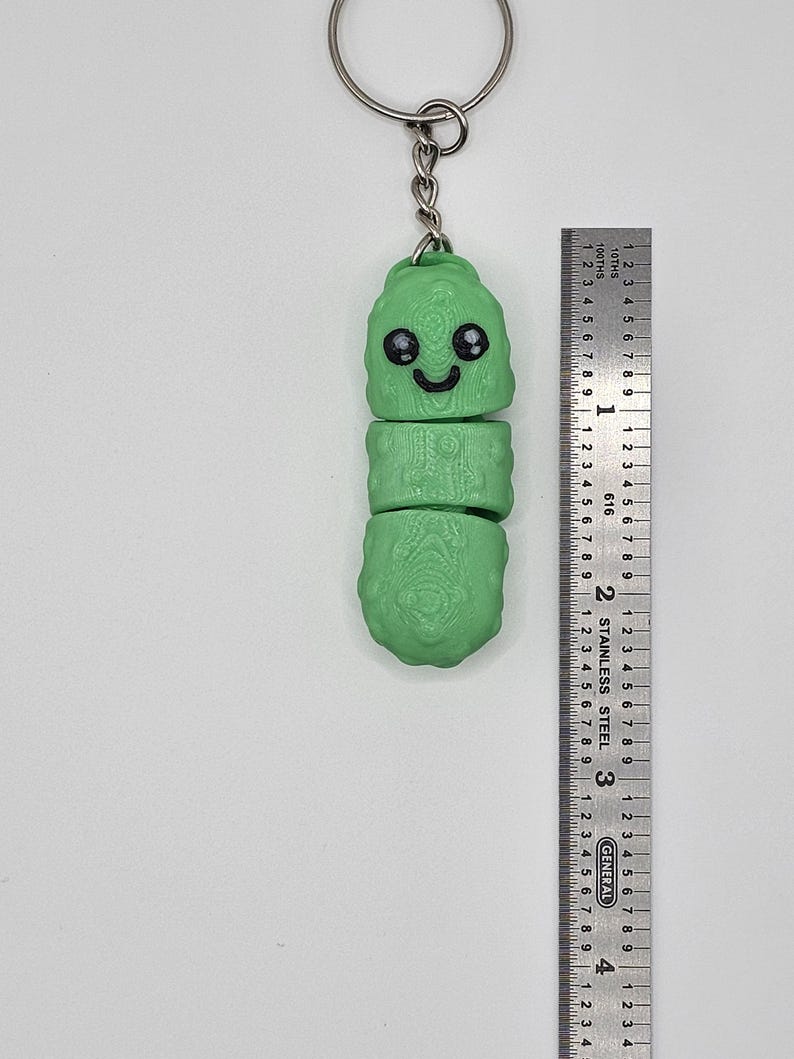 Cute Pickle Keychain, 3D Printed Flexi Fidget Toy - Etsy
