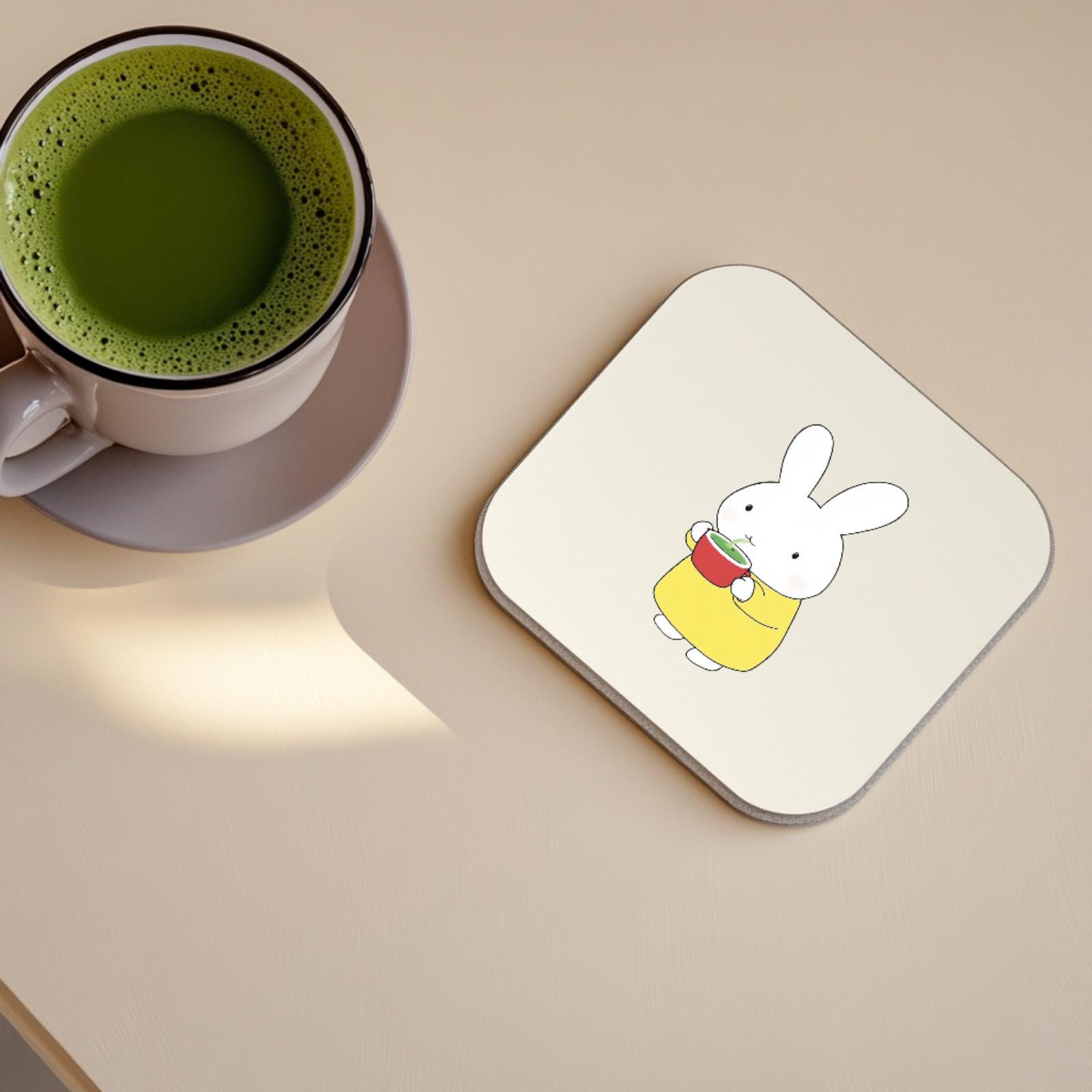 Matcha Bunny Clip Art Set, Miffy Art Style, Minimal Colorful Cute ...