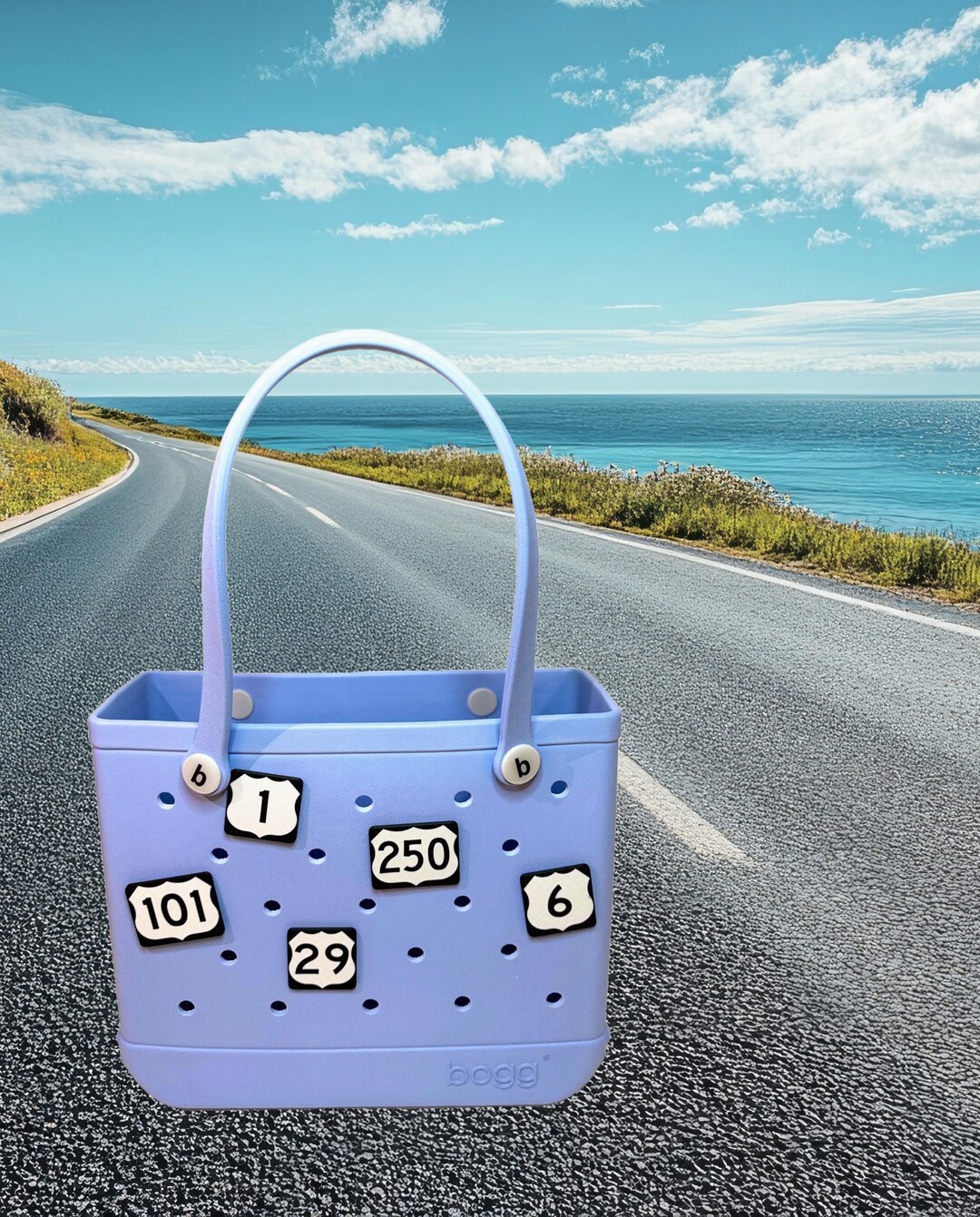 Bogg Bag Charm Customizable U.S. Route Travel Bag Accessory for ...