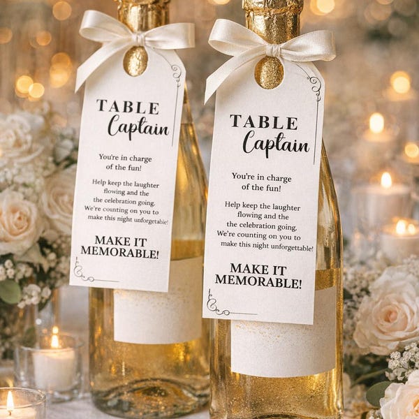 Table Captain for Wedding - Etsy