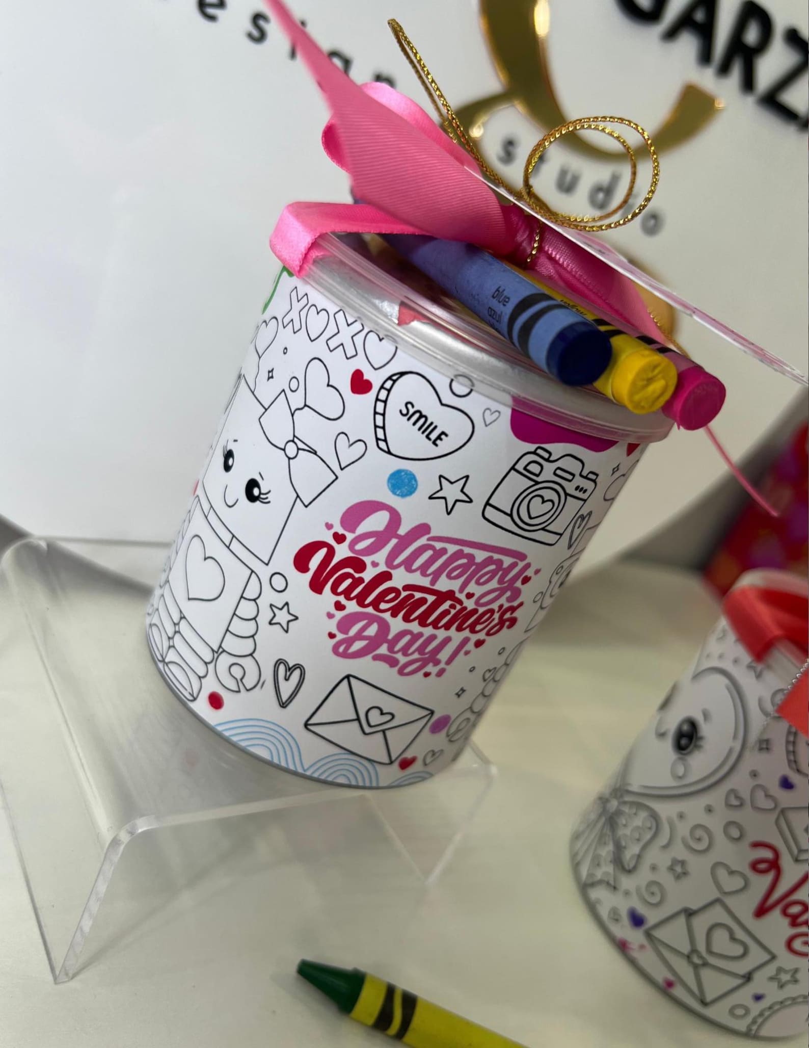 Valentine's Pringles Wrapper| Coloring Label for Kids | Digital ...